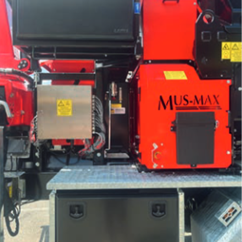 Broyeur mobile sur camion MUS-MAX